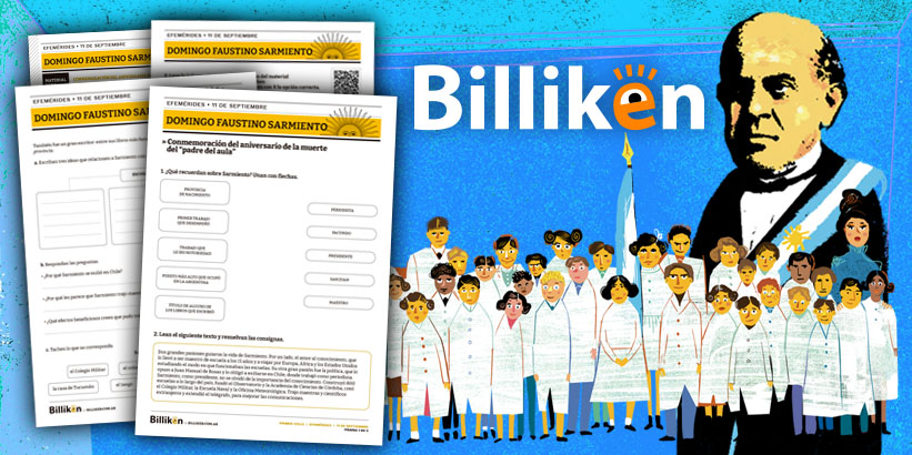 Sarmiento: secuencias didácticas imprimibles del 11 de septiembre para primer y segundo ciclo ...