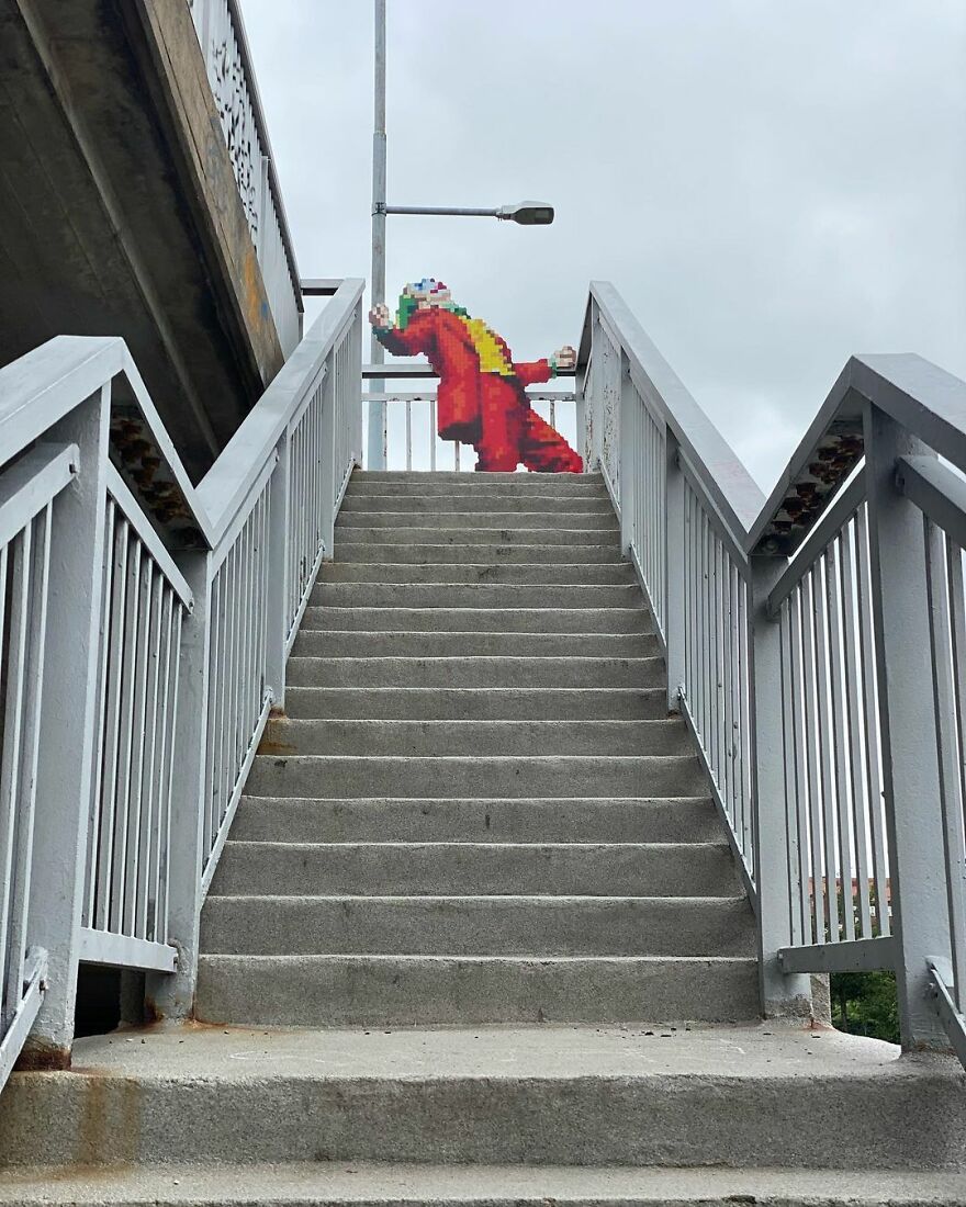 El sorprendente arte con pixeles con el que un artista sueco “vandaliza ...