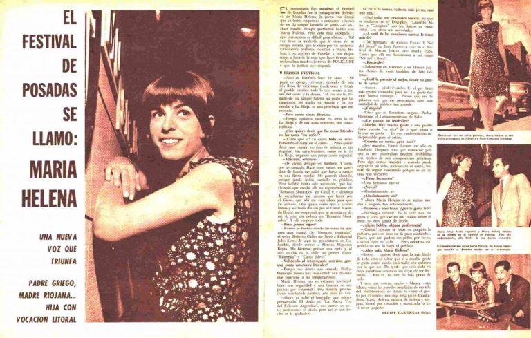 María Helena, la estrella de la canción folclórica litoraleña que ...