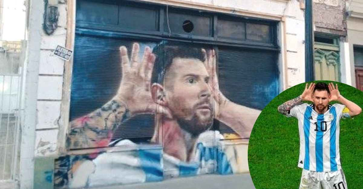 Un nuevo mural inmortalizó a Messi con el gesto del Topo Gigio - Billiken