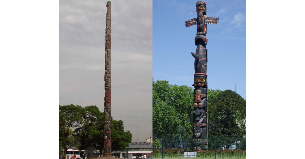 ¿Sabías que una plaza de Retiro tiene un tótem canadiense? - Billiken