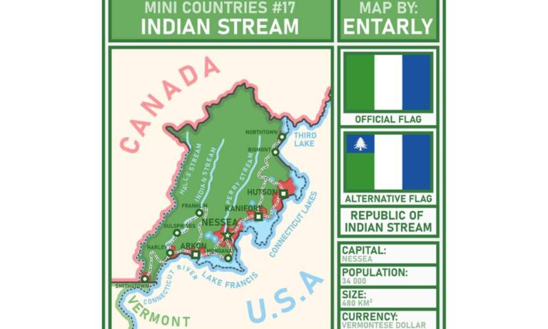 República de Indian Stream: conocé el país que se encontraba entre ...