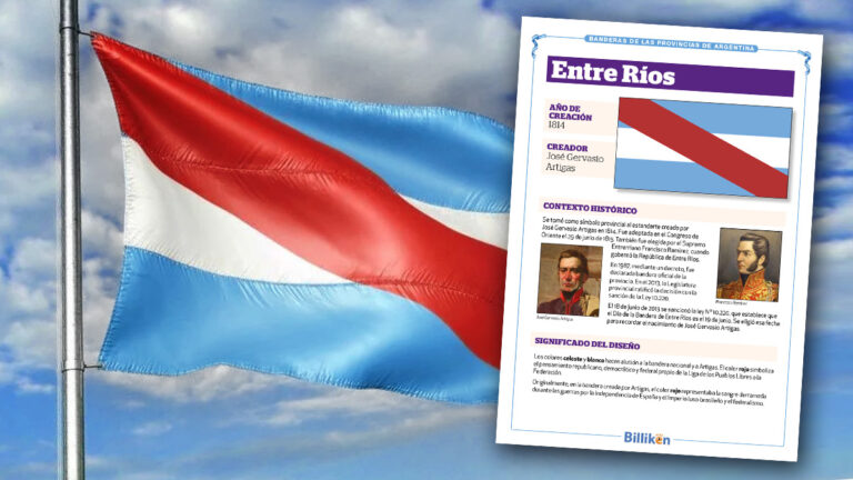 Bandera de Entre Ríos: historia, origen y significado - Billiken