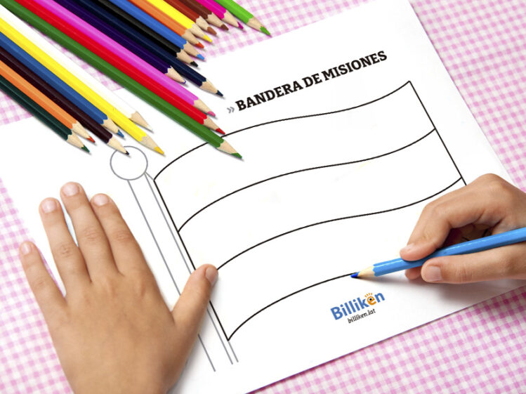 Bandera de Misiones para colorear e imprimir - Billiken