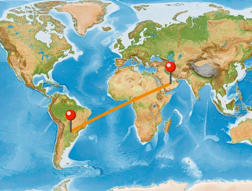 ¿Cómo se calcula la distancia entre dos puntos en un mapa? - Billiken